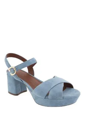 Aerosoles Aerosoles Cosmos Platform Sandals Dusty Blue Suede