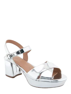 Aerosoles Aerosoles Cosmos Platform Sandals Silver Metallic