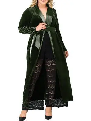 STANDARDS & PRACTICES Standards & Practices Freya Wrap Coat Dress Green