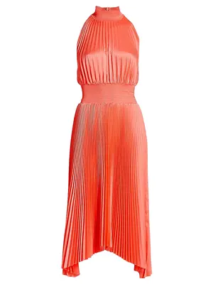 A.L.C. A. L.c. ​renzo Pleated Blouson Dress Maillot