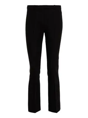 Max Mara Fatina Mid-rise Cropped Pants - Black