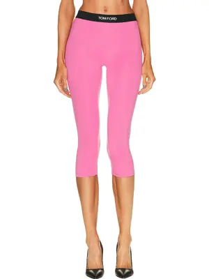 TOM FORD Tom Ford Modal Yoga Pant In Black Rose Bloom