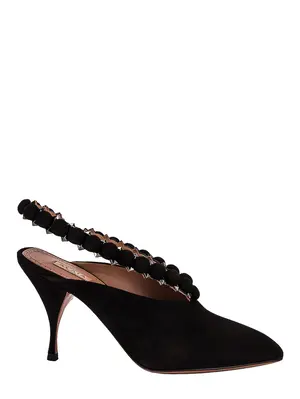 Alaïa Mini Bombe Ankle Strap Pump - Noir
