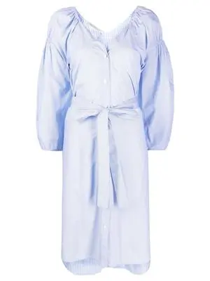 Stella McCartney Striped Mid-length Dress - Blue