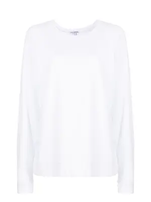 JAMES PERSE French-terry Crewneck Sweatshirt - White