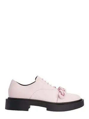 GIUSEPPE ZANOTTI Adrik Chain-trim Lace-up Shoes - Pink