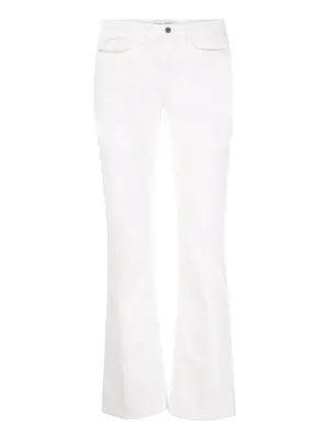 Alberta Ferretti Slim Fit Trousers - White