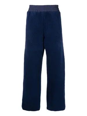 Fendi Fleece Straight-leg Track Pants - Blue