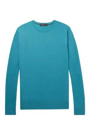 Loro Piana Wish Virgin Wool Sweater - Blue