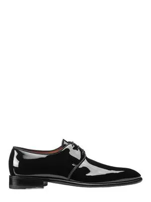 Santoni Patent Leather Dress Shoes - Black