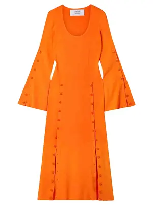 Christopher John Rogers Stretch-jersey Maxi Dress - Orange