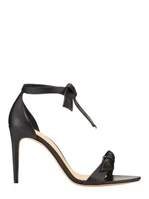 ALEXANDRE BIRMAN Clarita Leather Ankle-tie 100mm High-heel Sandals Black
