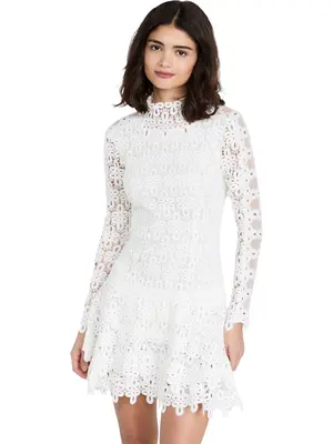 Simkhai Joy Lace Mini Dress - White