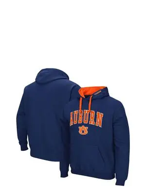 COLOSSEUM Auburn Tigers Arch & Logo 2.0 Pullover Hoodie - Navy