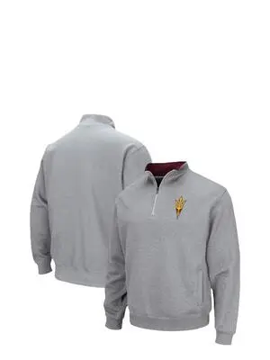 COLOSSEUM Arizona State Sun Devils Tortugas Team Logo Quarter-zip Jacket - Heather Gray