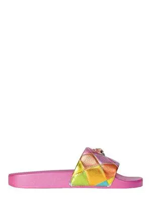 Kurt Geiger Meena Eagle Glitter Slide Sandal - Purple