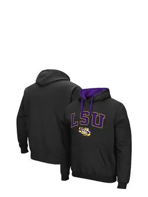 COLOSSEUM Lsu Tigers Arch & Logo 2.0 Pullover Hoodie - Black