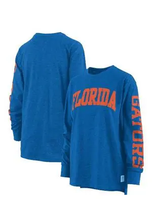 PRESSBOX Florida Gators Two-Hit Canyon Long Sleeve T-Shirt Royal