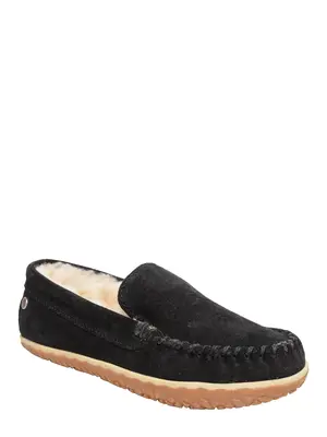 Minnetonka Minnetonka Terese Genuine Shearling Loafer Black