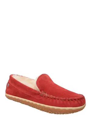 Minnetonka Minnetonka Terese Genuine Shearling Loafer Red