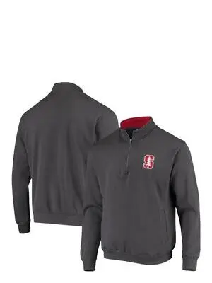 COLOSSEUM Stanford Cardinal Tortugas Logo Quarter-zip Jacket - Charcoal