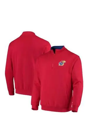 COLOSSEUM Kansas Jayhawks Tortugas Logo Quarter-zip Jacket - Red