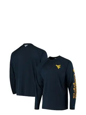 Columbia West Virginia Mountaineers Terminal Tackle Long Sleeve T-shirt - Navy
