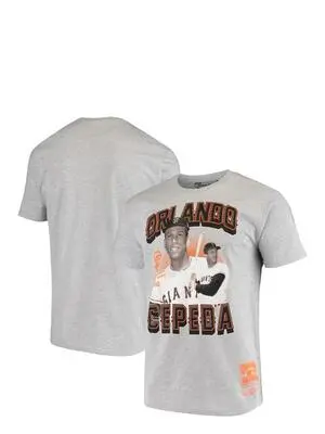 Mitchell & Ness Orlando Cepeda San Francisco Giants Name & Number T-shirt - Gray