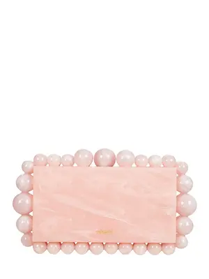 Cult Gaia Eos Pearly Acrylic Clutch Pink