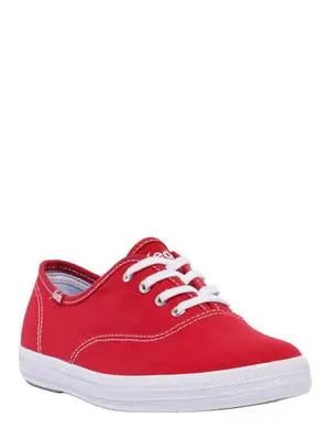 Keds® Champion Canvas Sneaker - Red Canvas