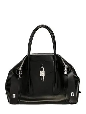 Givenchy Medium Antigona Lock Soft Bag - Black
