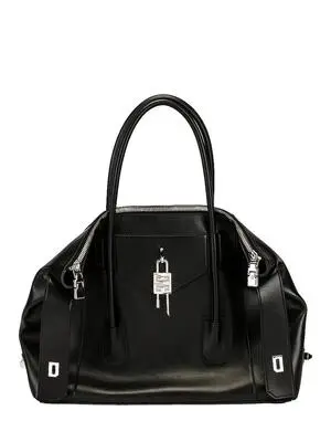 Givenchy Medium Antigona Lock Soft Bag - Black