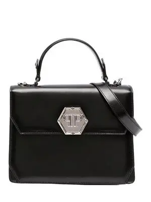 Philipp Plein Hexagon Logo Tote Black