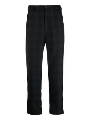 BLACK COMME DES GARÇONS Check-print Tailored Trousers - Black