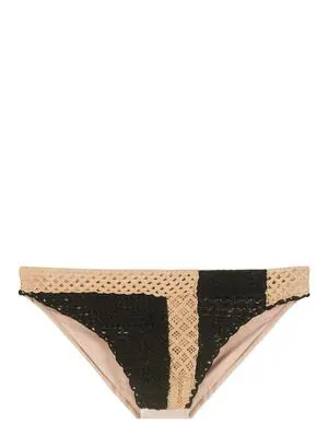 AMIR SLAMA Crochet Swim Briefs - Black