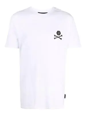 Philipp Plein Skeleton Print T-shirt - White