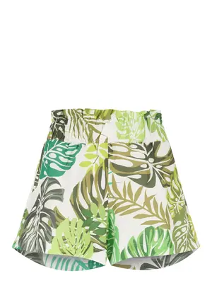 AMIR SLAMA Amir Slama Palm Leaf Print Shorts