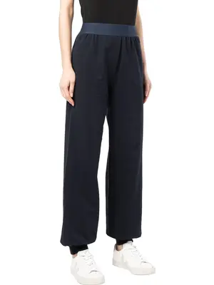 Alberta Ferretti Logo Waistband Track Pants - Blue