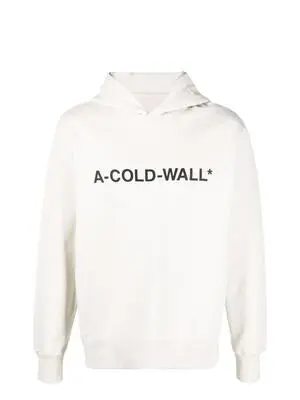 A-COLD-WALL* A-COLD-WALL* Logo-Print Hooded Sweat Top