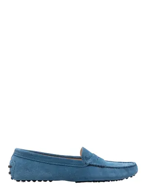 TOD'S Tod's Penny-Slot Suede Loafers Blue