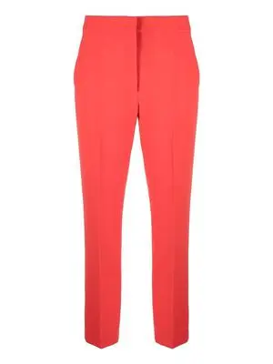Moschino Cropped Tailored Trousers - Red