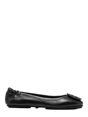 Tory Burch Minnie Travel Ballerina Shoes - Black