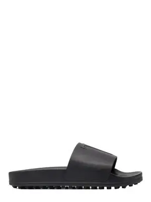 TOD'S Embossed Logo Sliders - Black