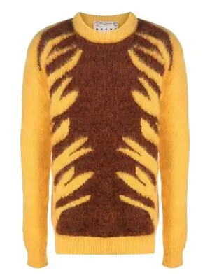 Marni Intarsia Knit Jumper - Yellow