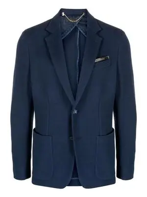BILLIONAIRE Tailored-fit Single-breasted Blazer - Blue