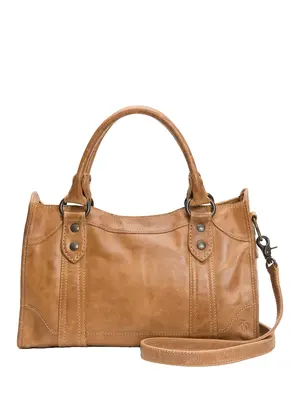THE FRYE COMPANY Frye Melissa Satchel Beige