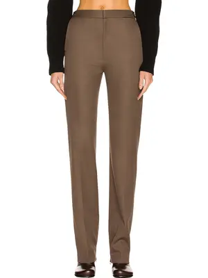 Bottega Veneta Grain De Poudre Stretch Trousers - Milkweed
