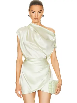 THE SEI The Sei Drape Top Celadon