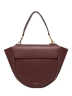 WANDLER Wandler Hortensia Medium Shoulder Bag Burgundy