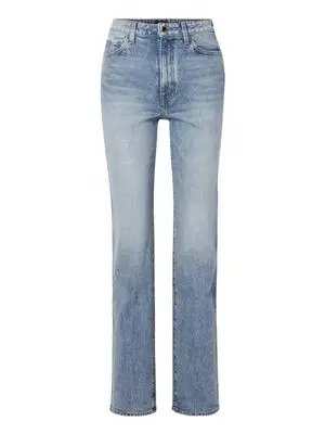 Khaite Danielle High-rise Straight-leg Jeans - Blue